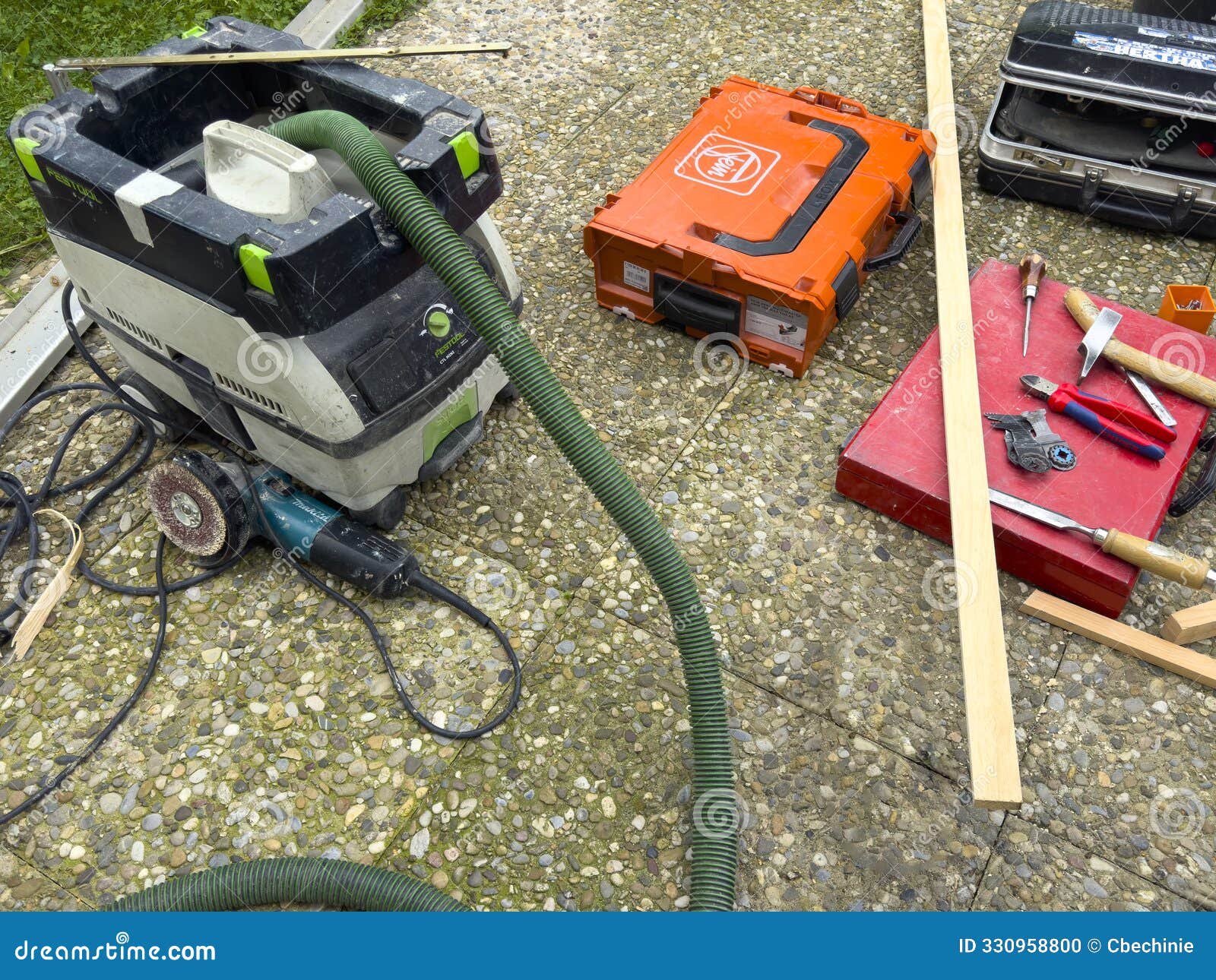 Various Carpenter S Tools for Repairing Wooden Window Frames Editorial ...