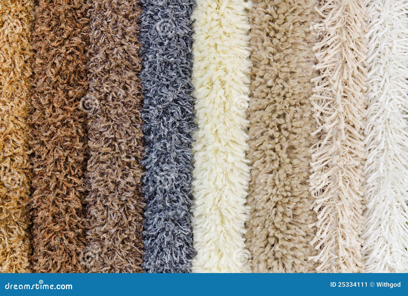 Various carpet samples stock image. Image of fluffy, brown - 25334111