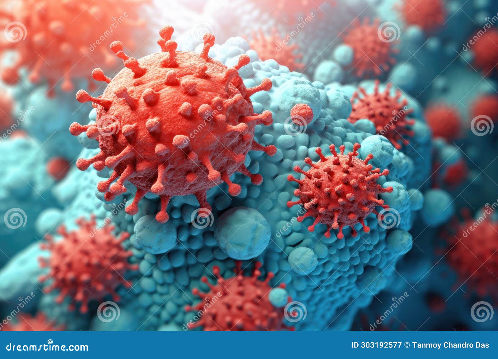 Various Cell 3D Illustration a 3D Microscope View Ai Generated Stock ...