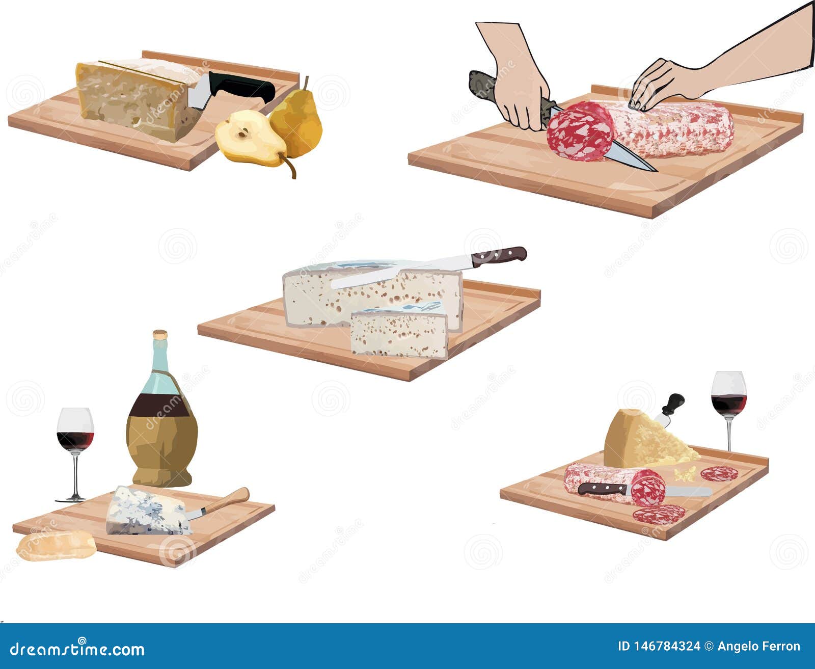 Cheese Platters Stock Illustrations – 11 Cheese Platters Stock ...