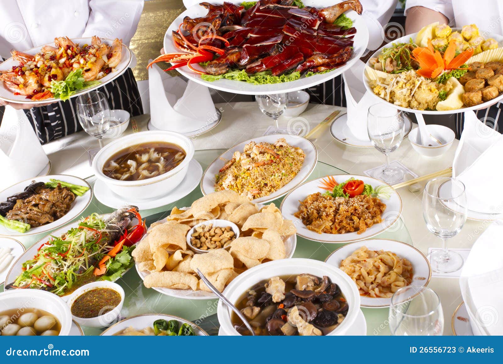 Chinese Food Take Out Pu Pu Platter Royalty-Free Stock Photo ...