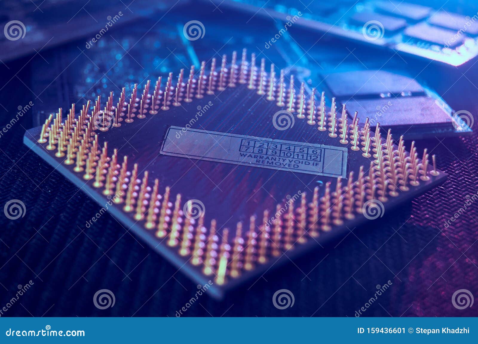 Various Chips, Digital Boards. Components of Technical Devices in ...