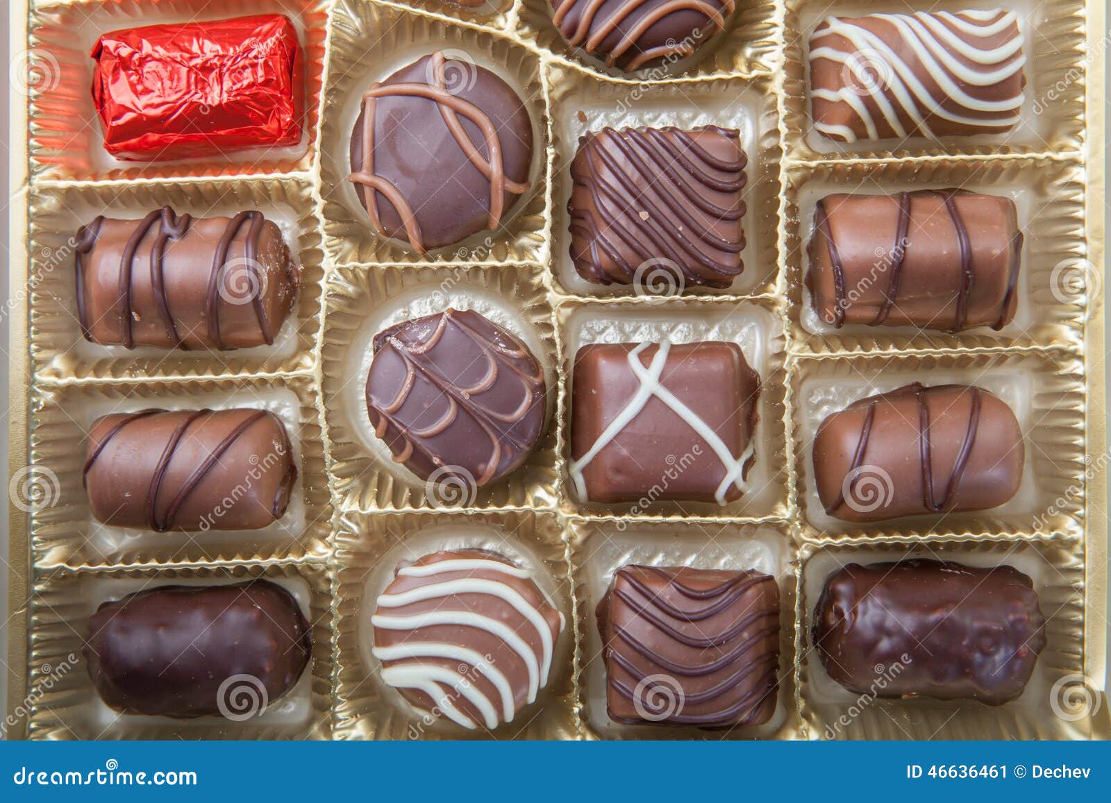Various chocolate candies stock image. Image of assorted - 46636461