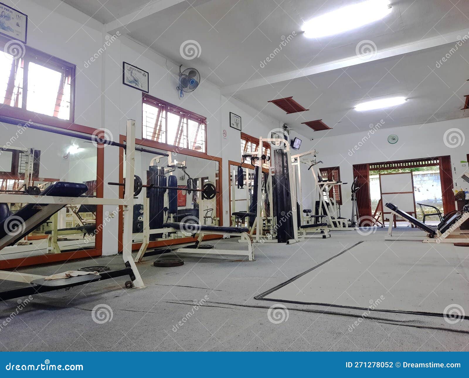 Various Classic Model Gym Interiors Stock Photo - Image of model ...