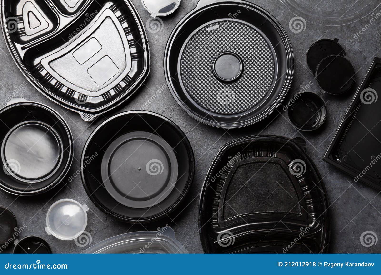 Various Clean Plastic Containers Stock Photo - Image of clean ...