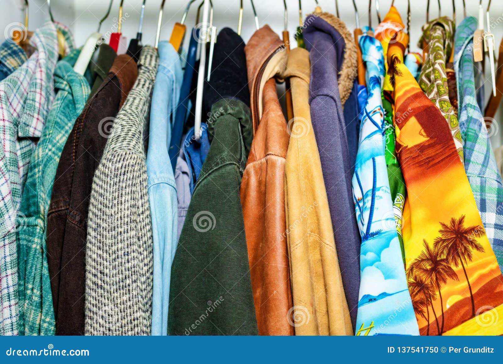 Mixed Clothes from the Last 30 Years Stock Photo - Image of retail ...