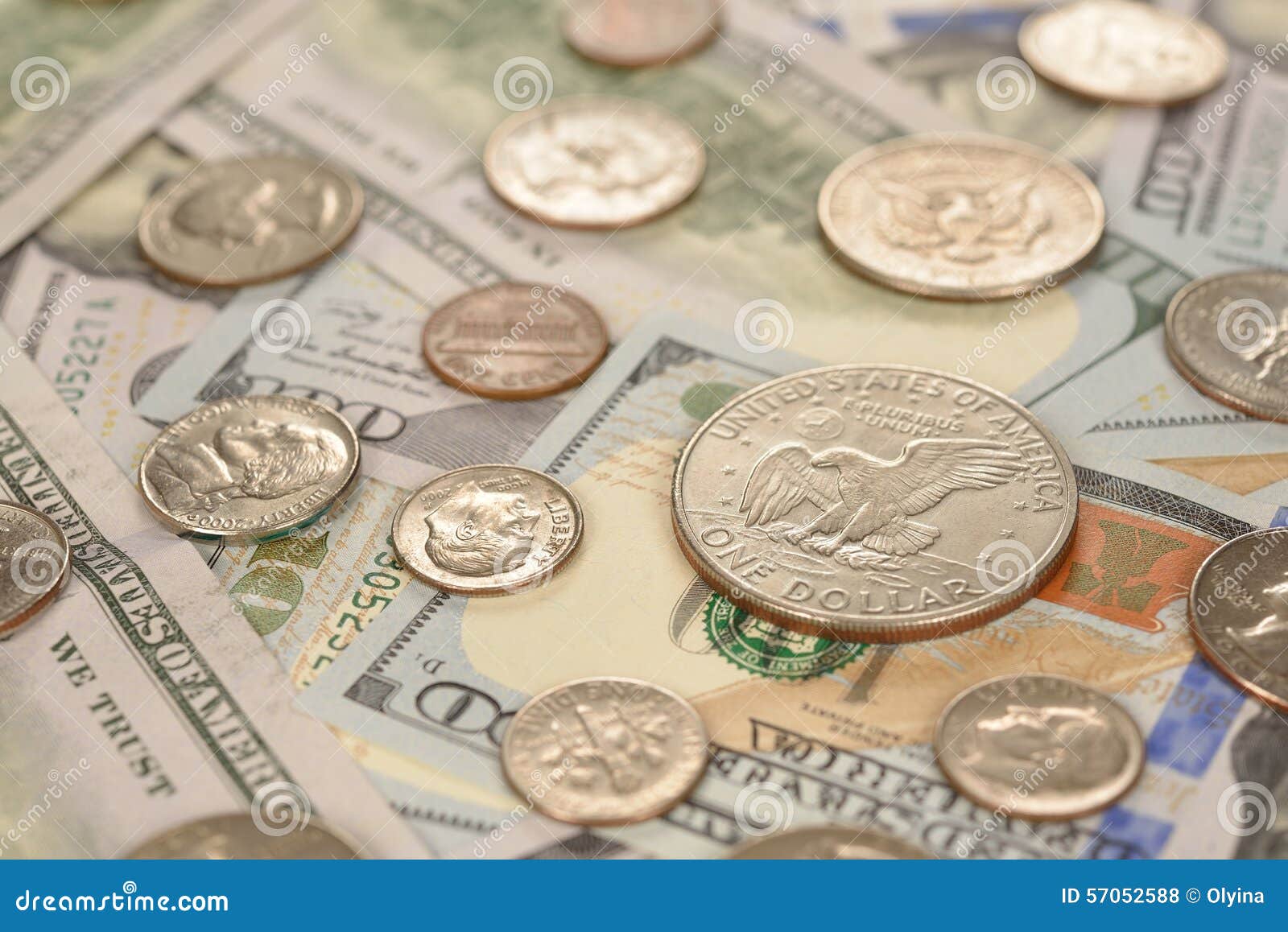 Various of Coins and Banknotes Stock Photo - Image of investment, metal ...