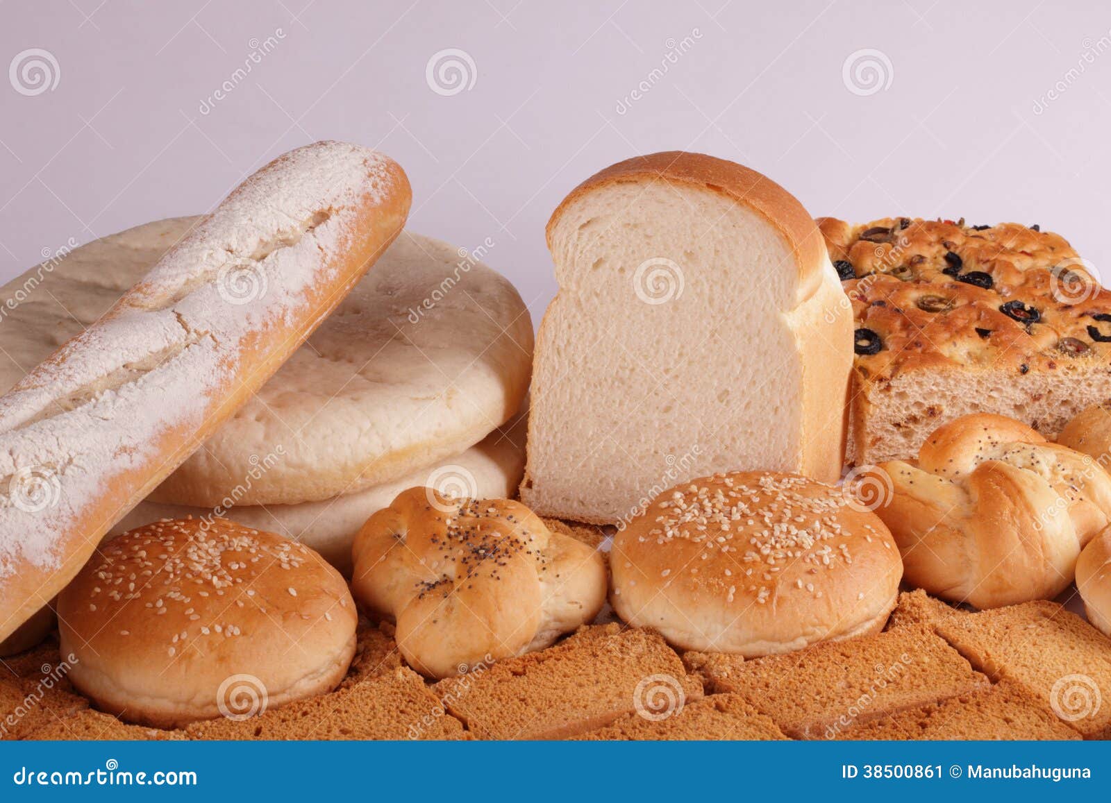 Various Collection of Breads from India Stock Image - Image of table ...