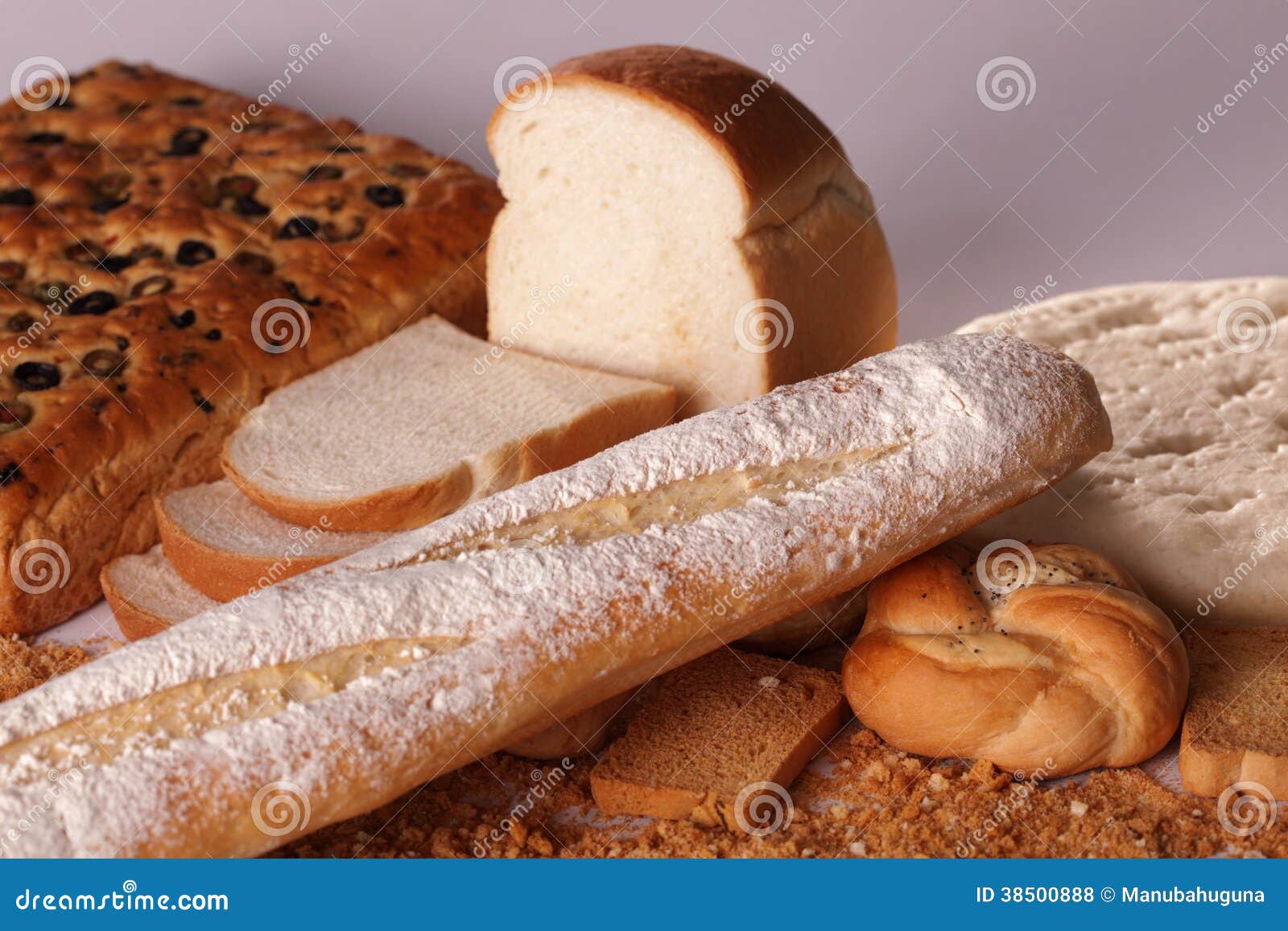 Various Collection of Breads from India Stock Photo - Image of milk ...