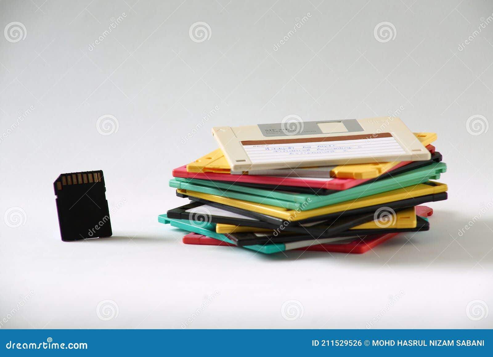 Disket and Sd Card Technology Stock Photo - Image of disket, stack ...
