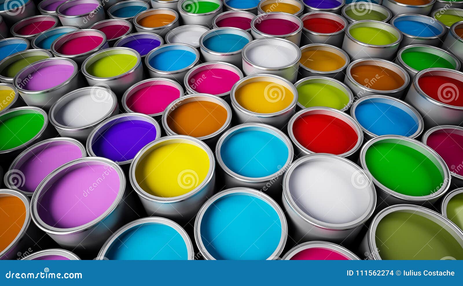Paint cans stock illustration. Illustration of decoration - 111562274