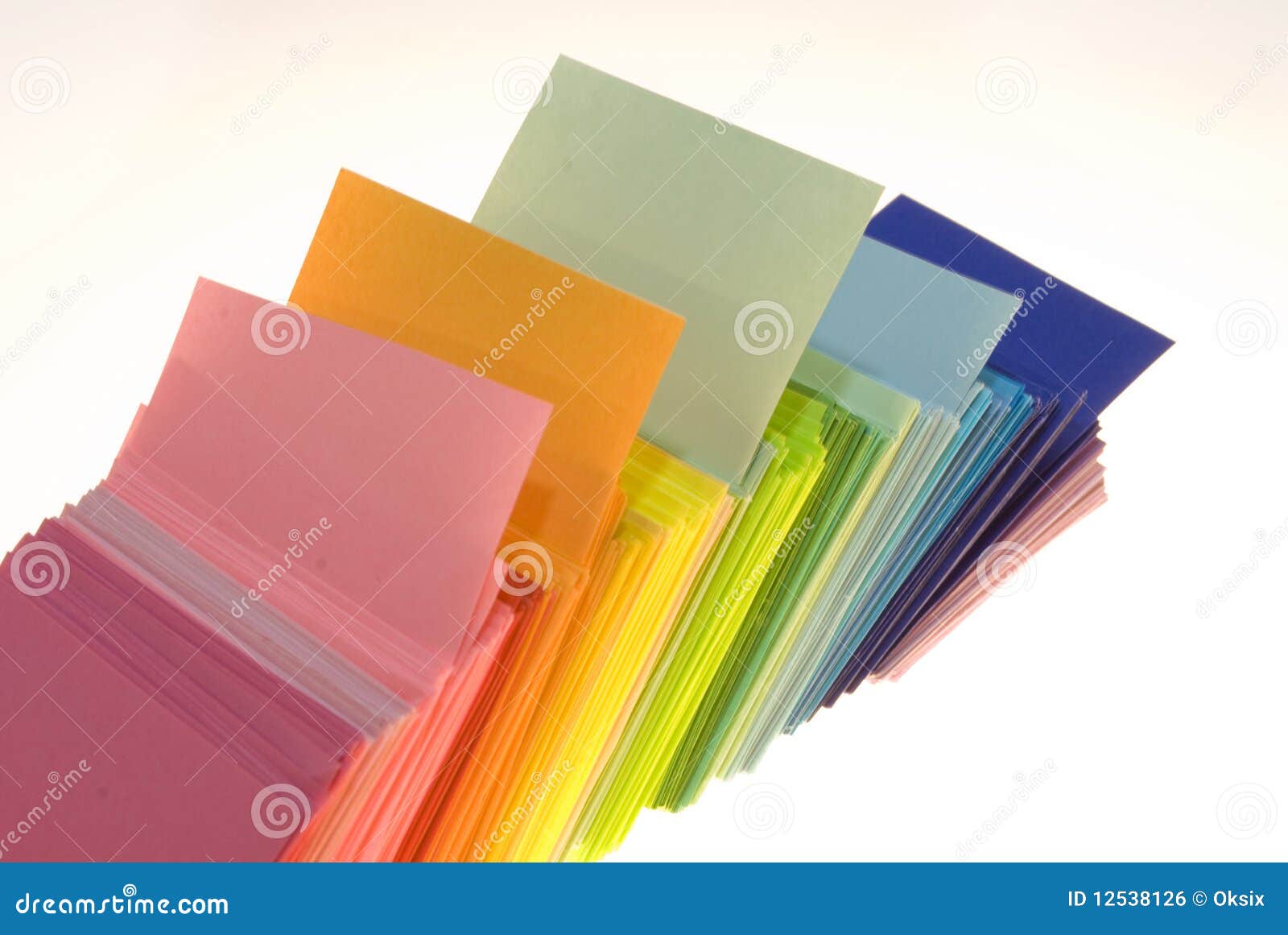 Various color paper stock photo. Image of guide, multi - 12538126