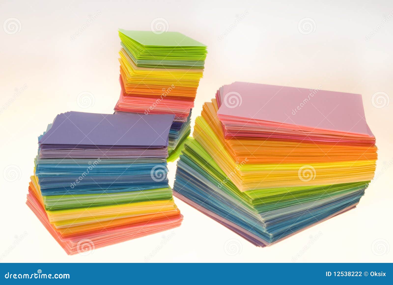 Various color paper stock photo. Image of descriptive - 12538222
