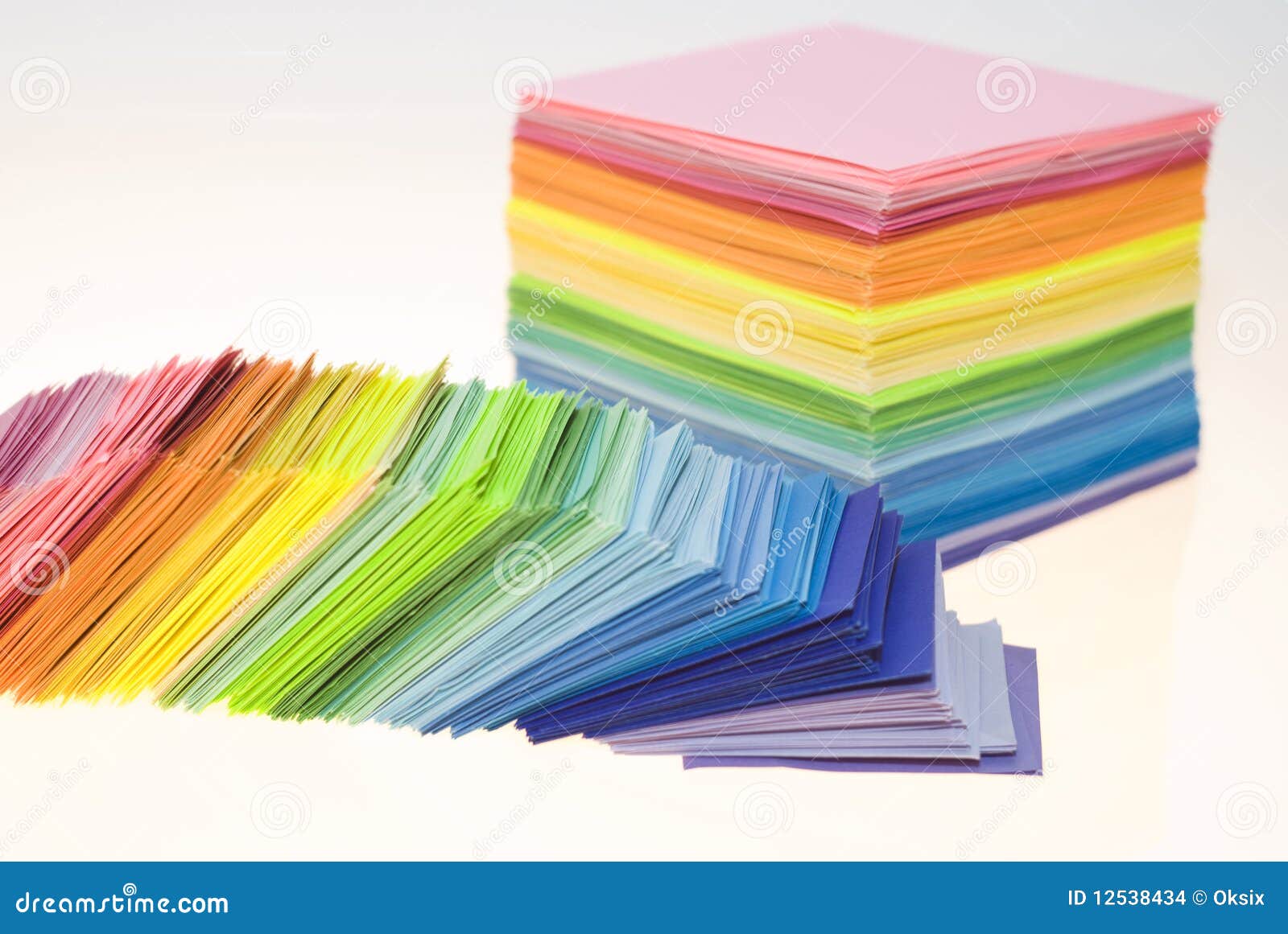 Various color paper stock photo. Image of print, element - 12538434