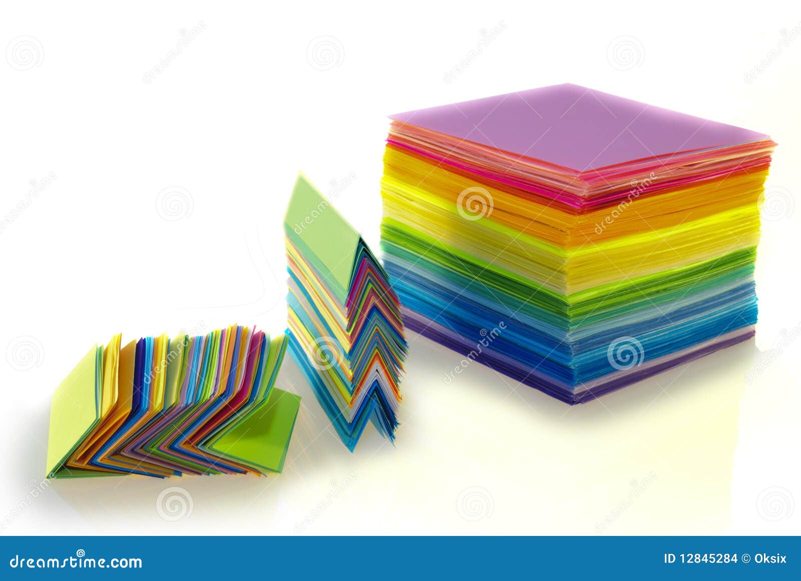 Various color paper stock photo. Image of spectrum, paper - 12845284