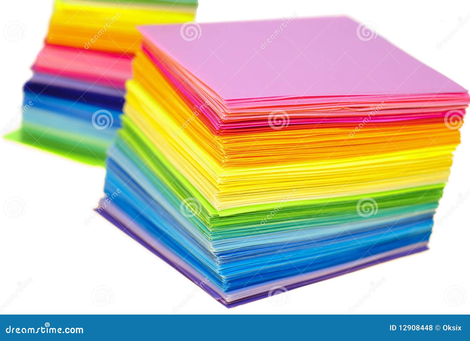 Various color paper stock photo. Image of office, palette - 12908448