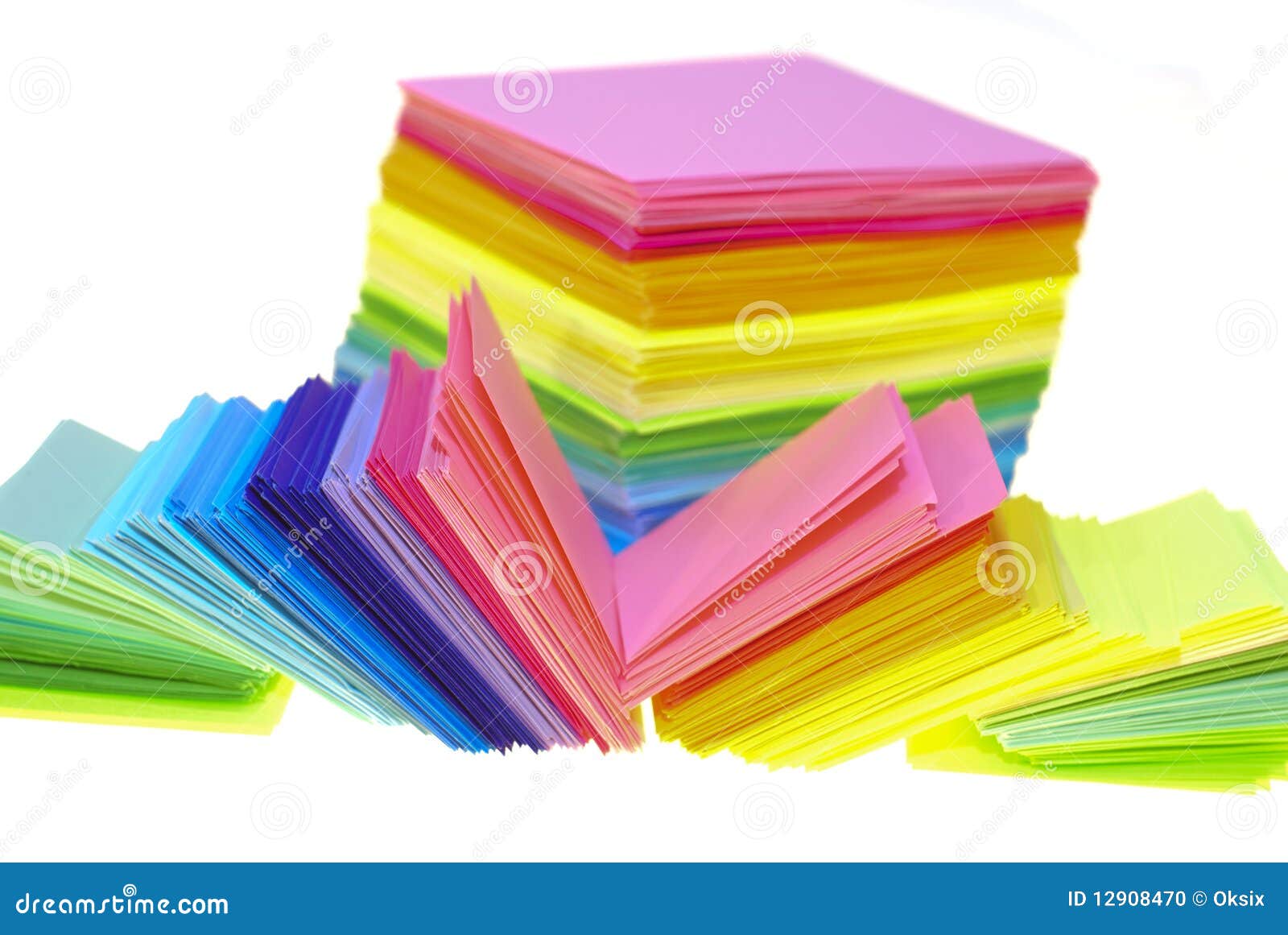 Various color paper stock photo. Image of palette, book - 12908470