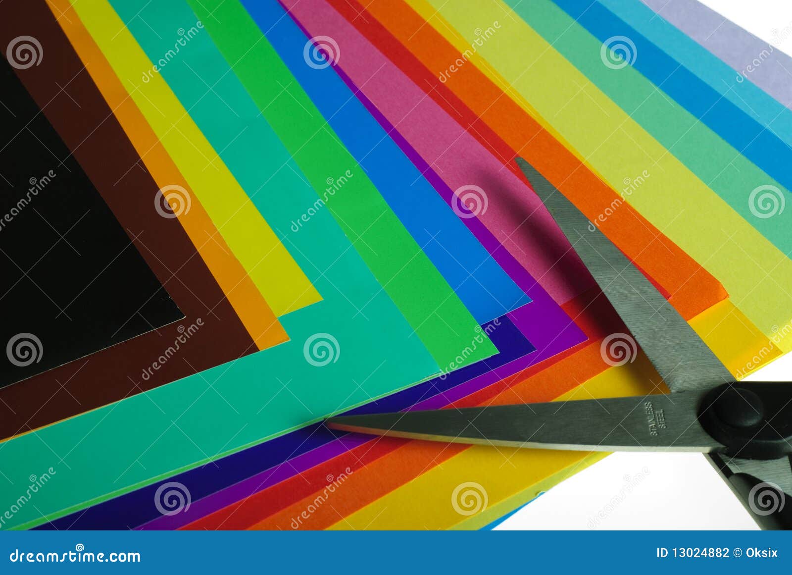 Various color paper stock photo. Image of design, sampler - 13024882