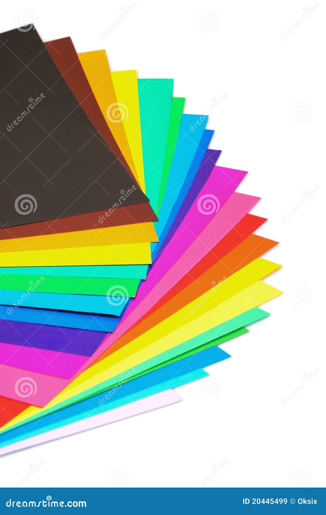 Various color paper stock image. Image of spectrum, multicolored - 20445499