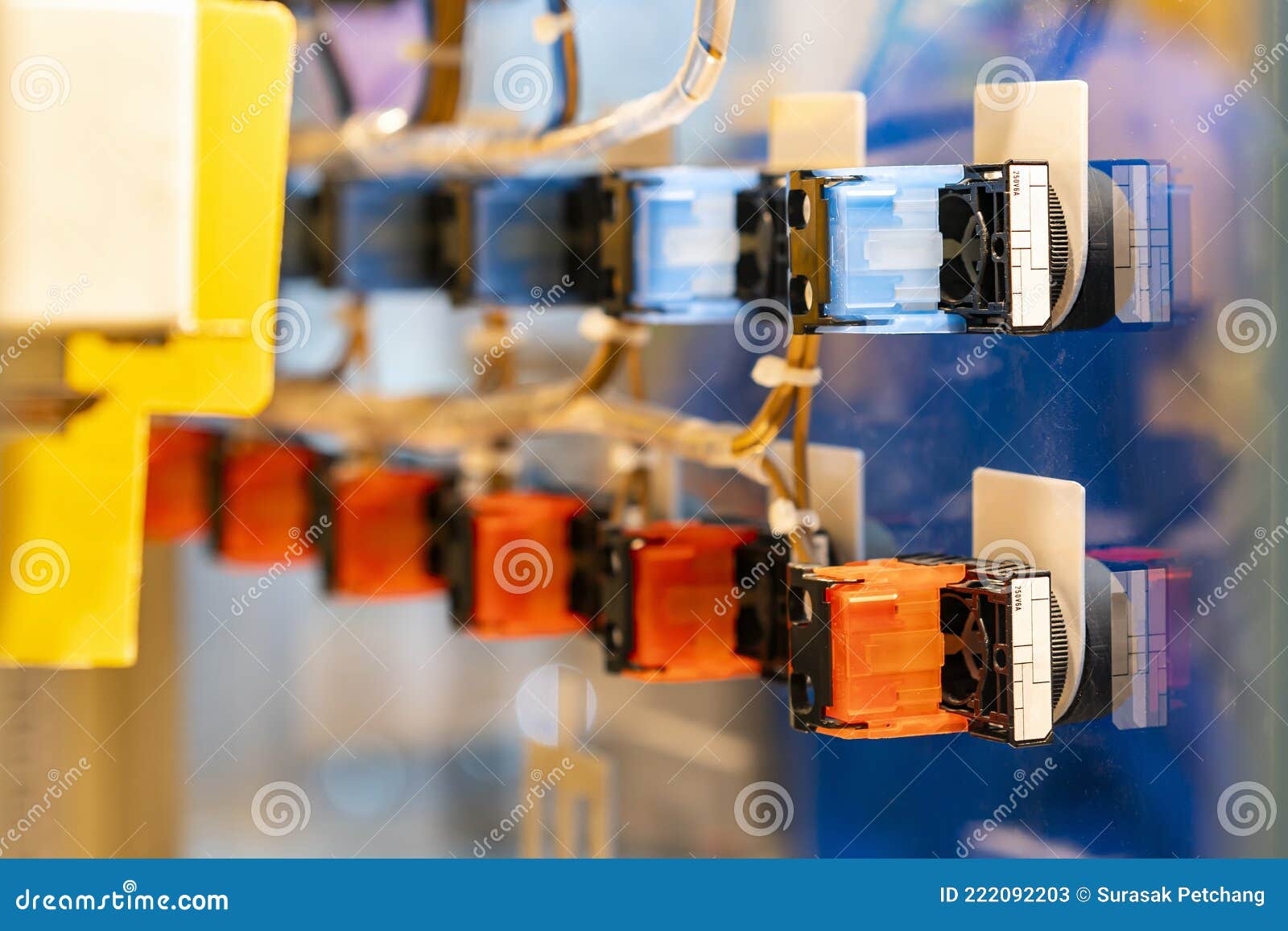 Various Color Signal Lamp Indicator and Push Button Switch Install at ...