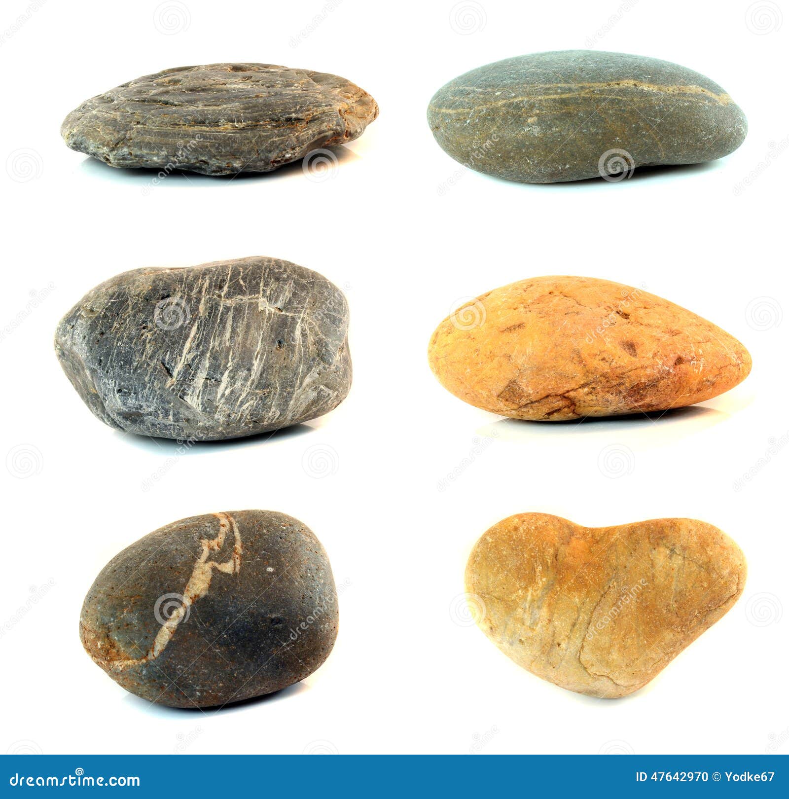 Various Color Stones Isolated Stock Photo - Image of building, detail ...