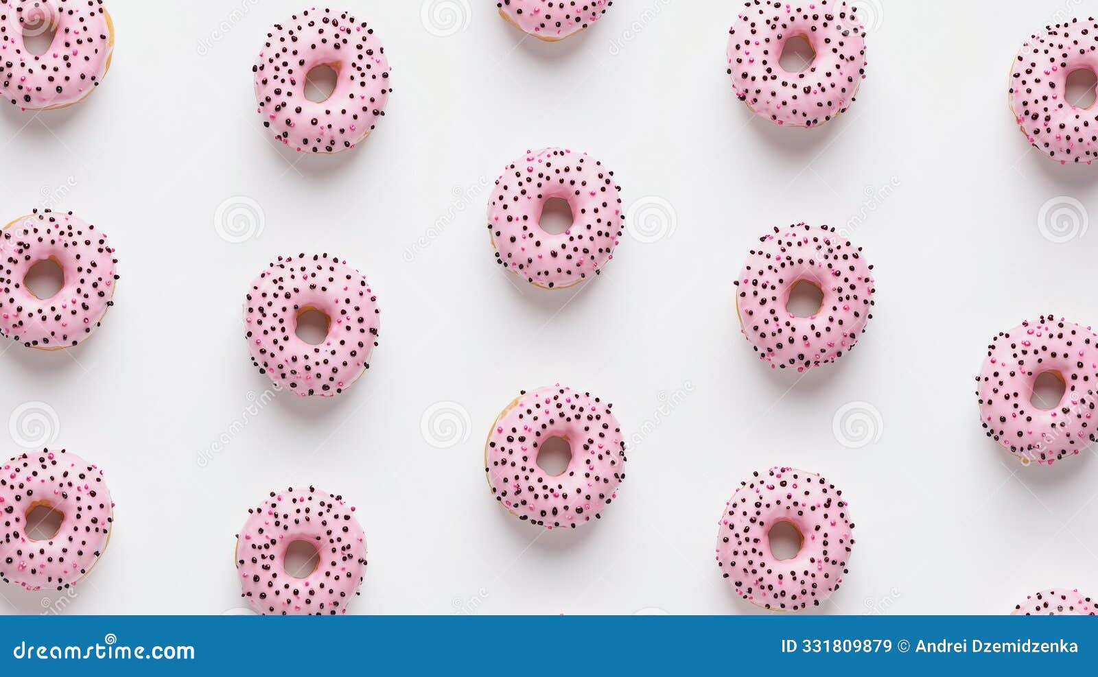 Various Colored Donuts on Transparent Background, Round Donuts with ...