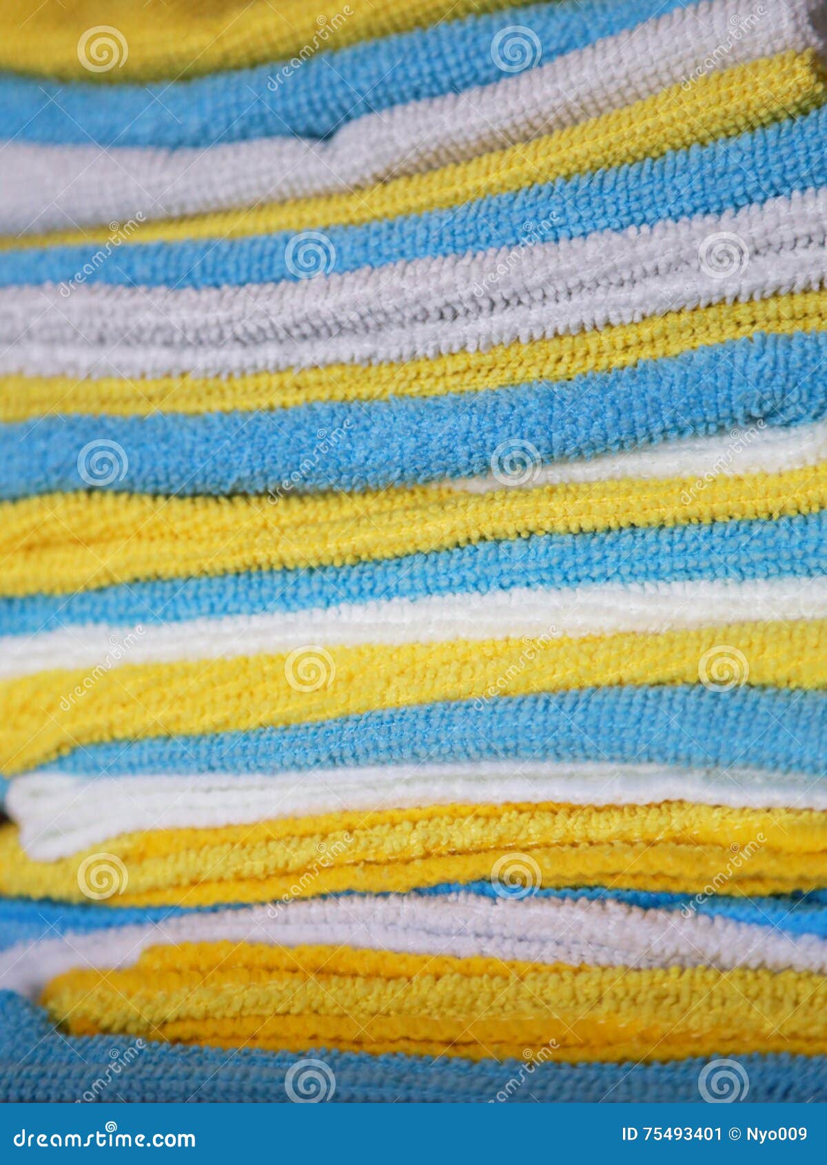 Various Colored Microfiber Cloths Stock Image - Image of clean ...