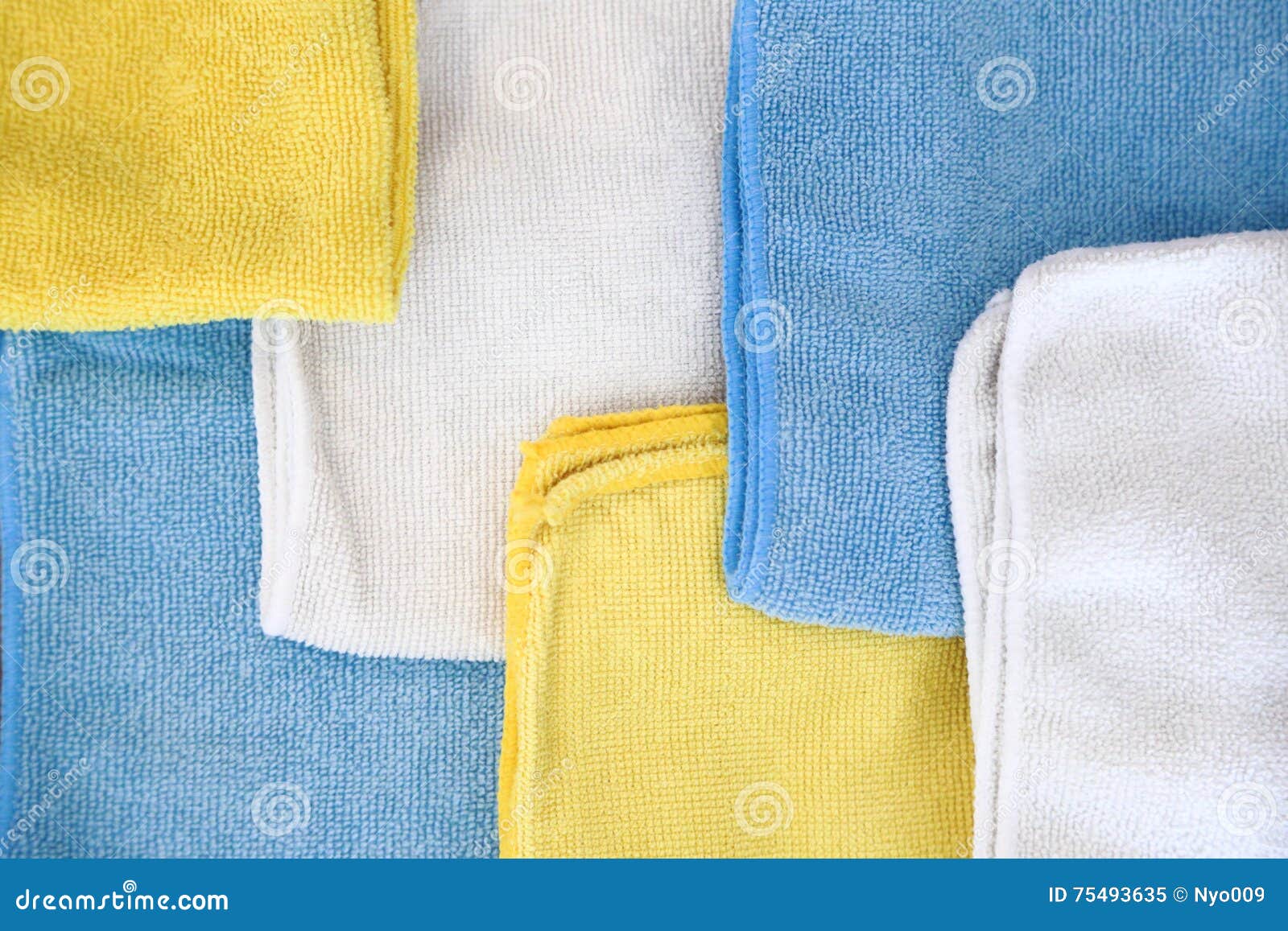 Various Colored Microfiber Cloths Stock Image - Image of house, duster ...
