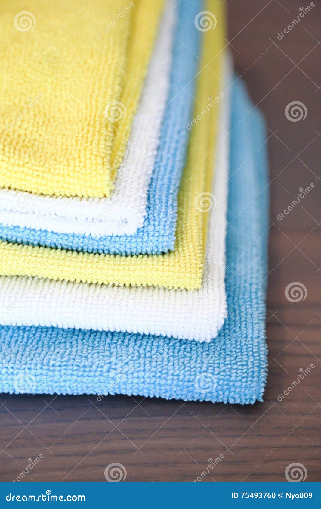 Various Colored Microfiber Cloths Stock Photo - Image of isolated ...