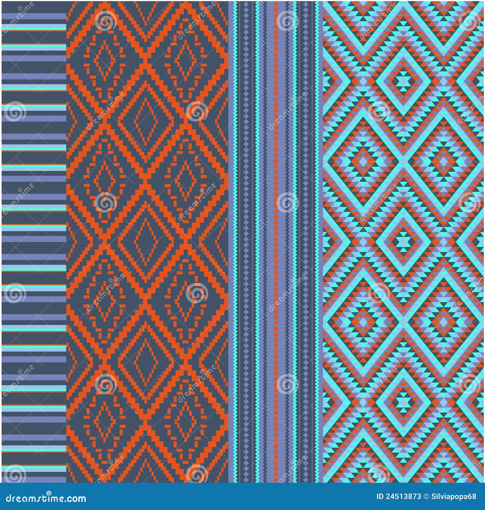 Various colored motifs stock vector. Illustration of element - 24513873