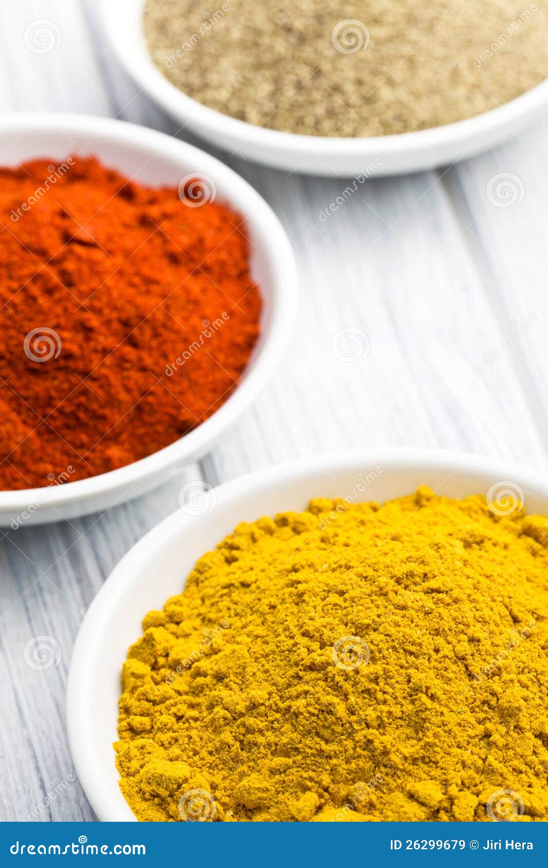 Various colored spices stock image. Image of ceramic - 26299679