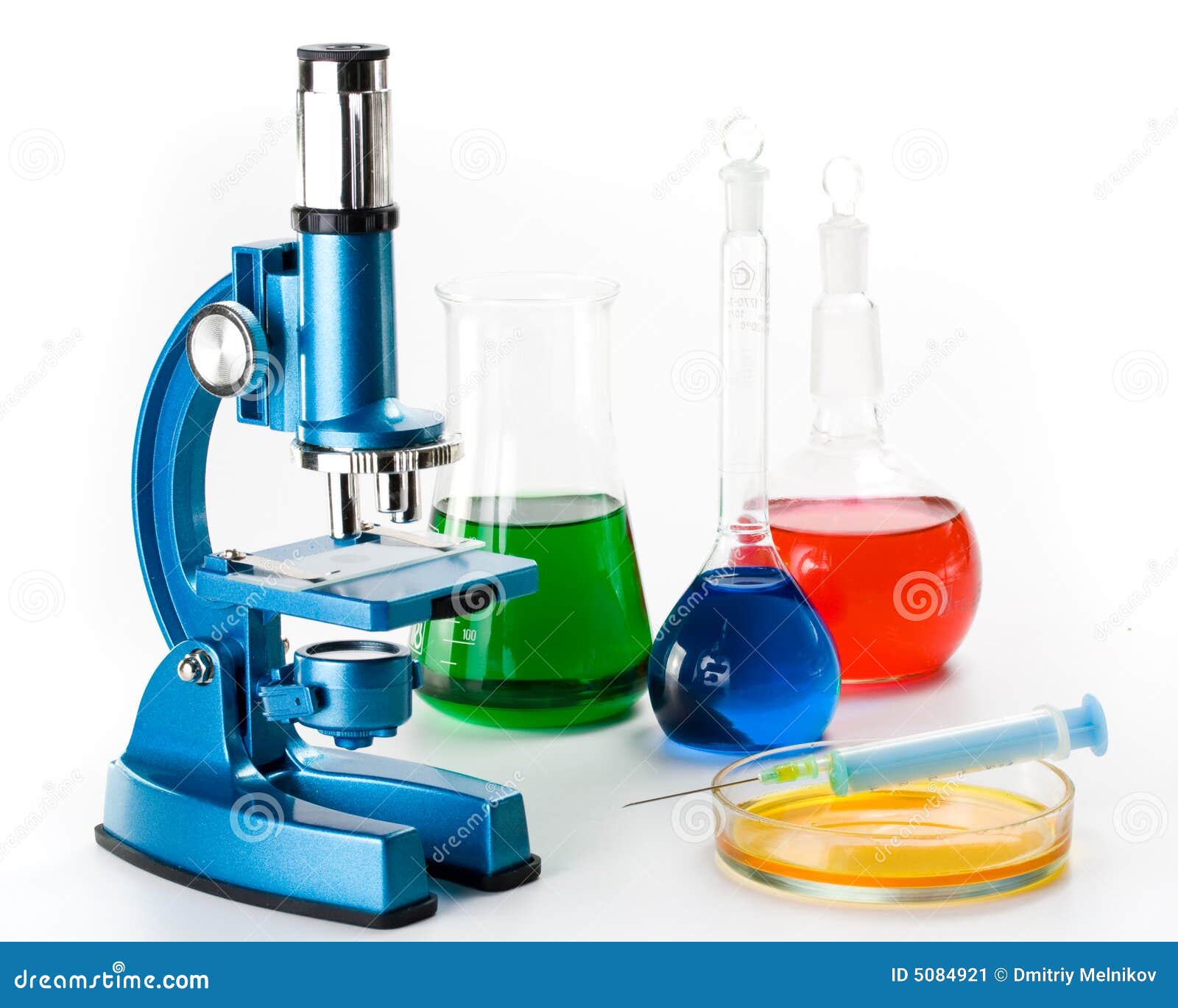 Various colorful flasks stock image. Image of genetic - 5084921