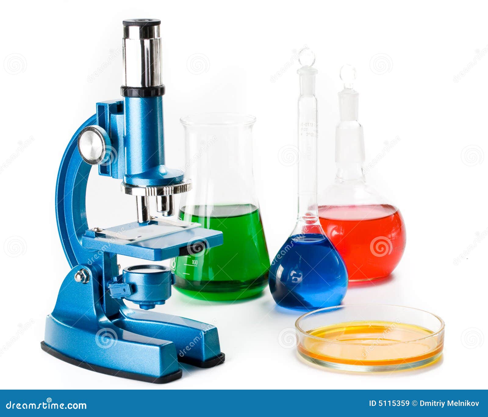 Various colorful flasks stock image. Image of biochemistry - 5115359