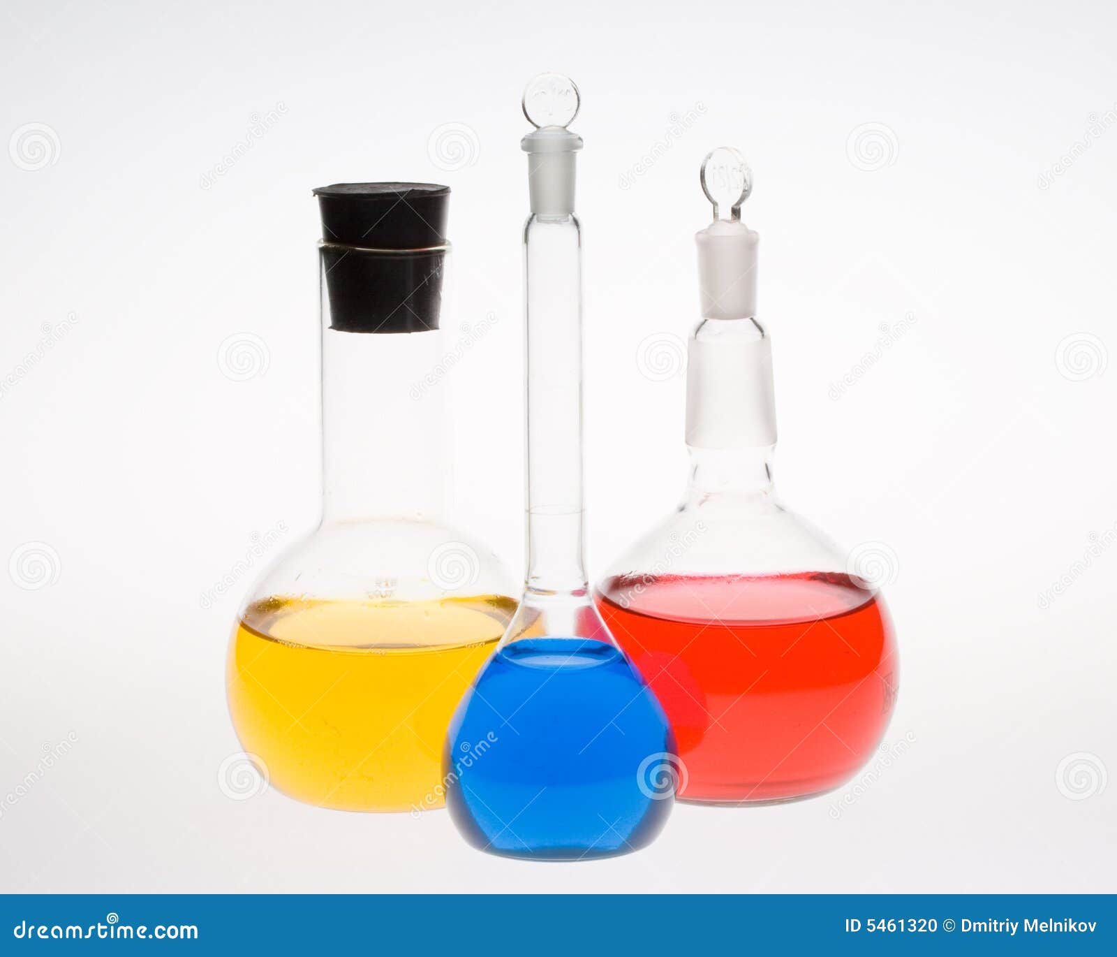 Various colorful flasks stock photo. Image of healthcare - 5461320
