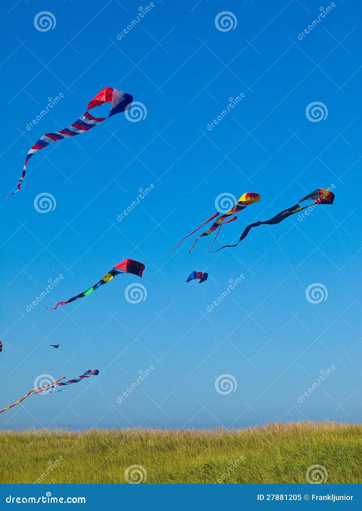 Various Colorful Kites Flying Stock Image - Image of space, beauty ...