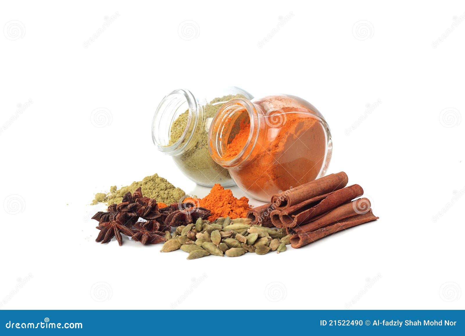 Colorful Spice Background For Website Headers Or Food Labels. Seamless ...