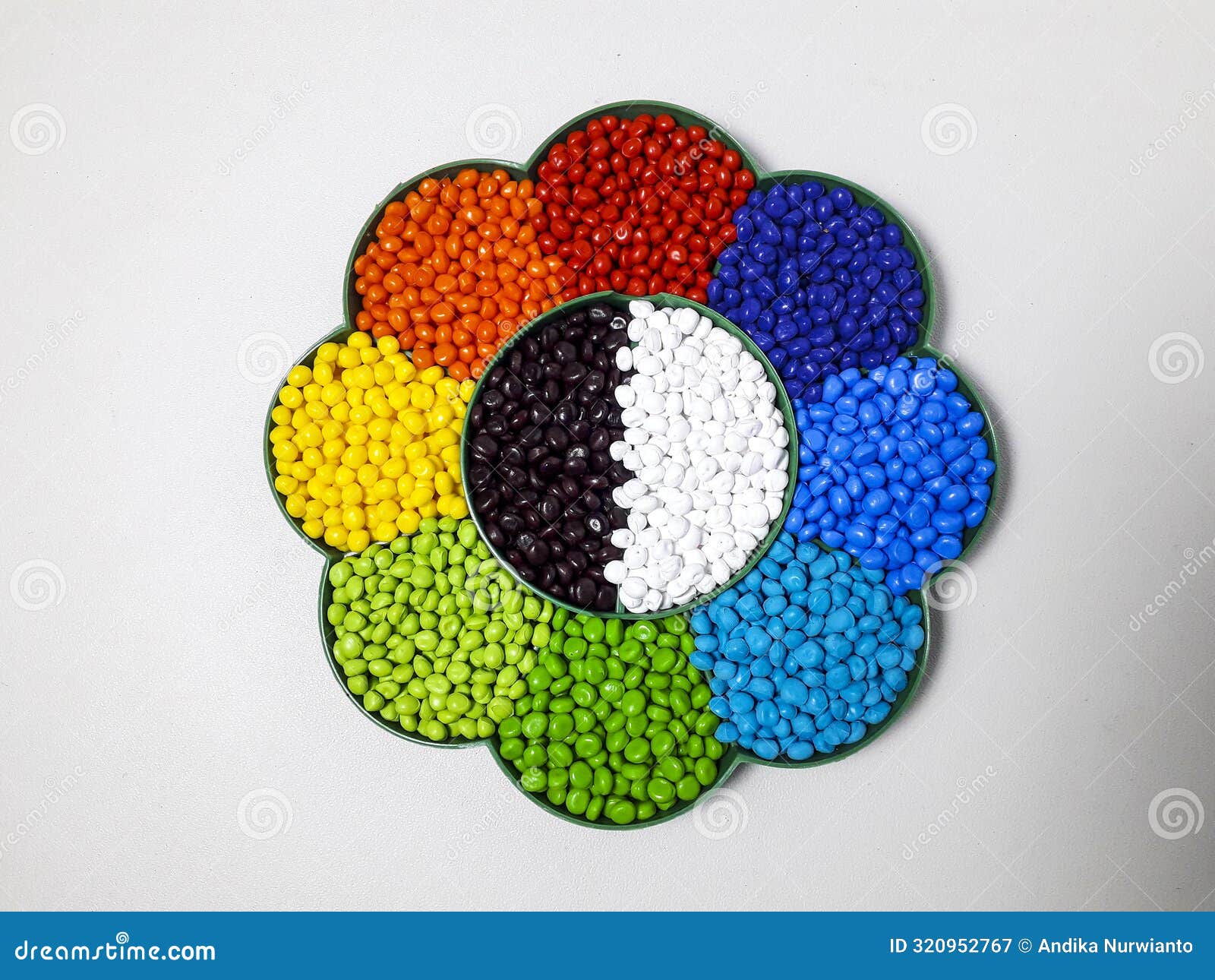 Various Colors Masterbatch Granules Stock Image - Image of chemical ...