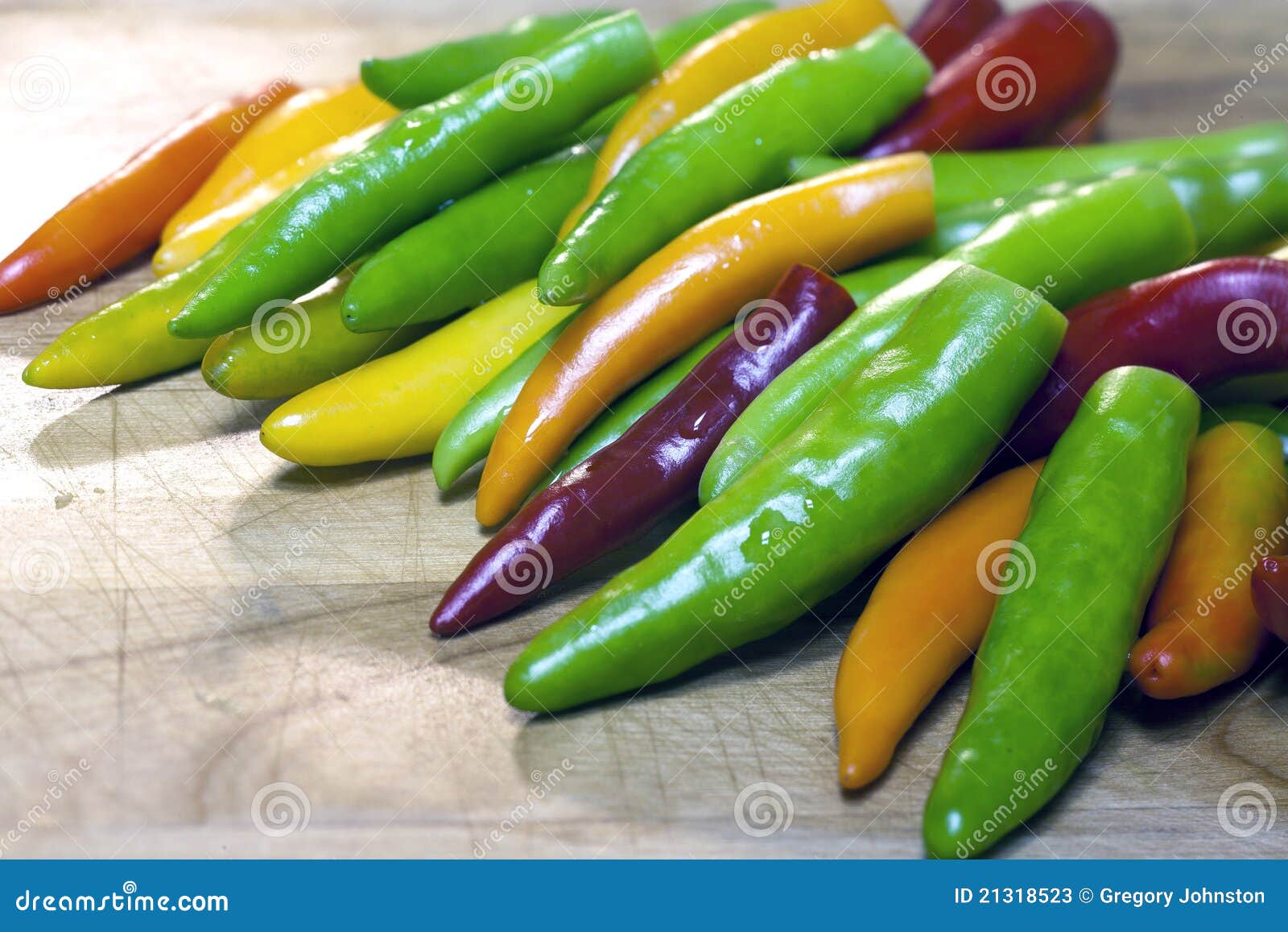 Various colors of peppers. stock image. Image of fresh - 21318523