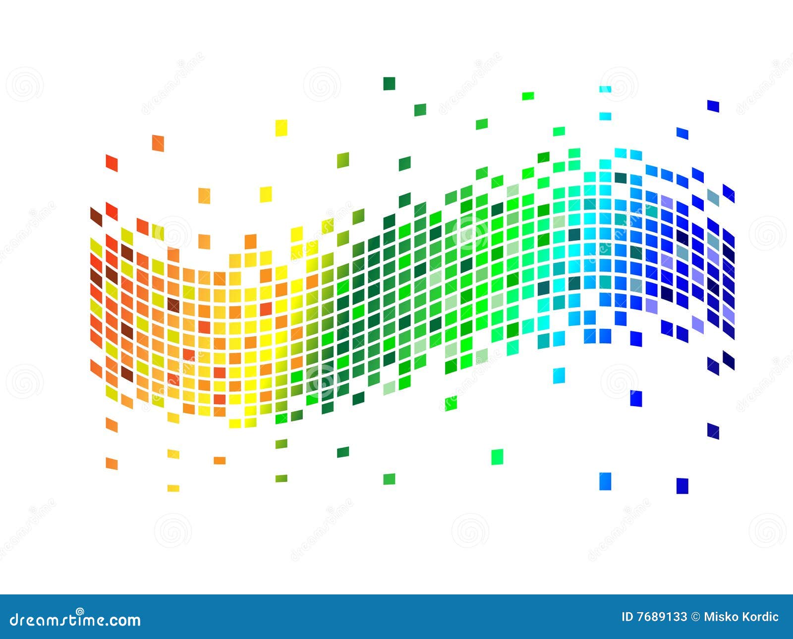 Various colors pixels stock vector. Illustration of point - 7689133
