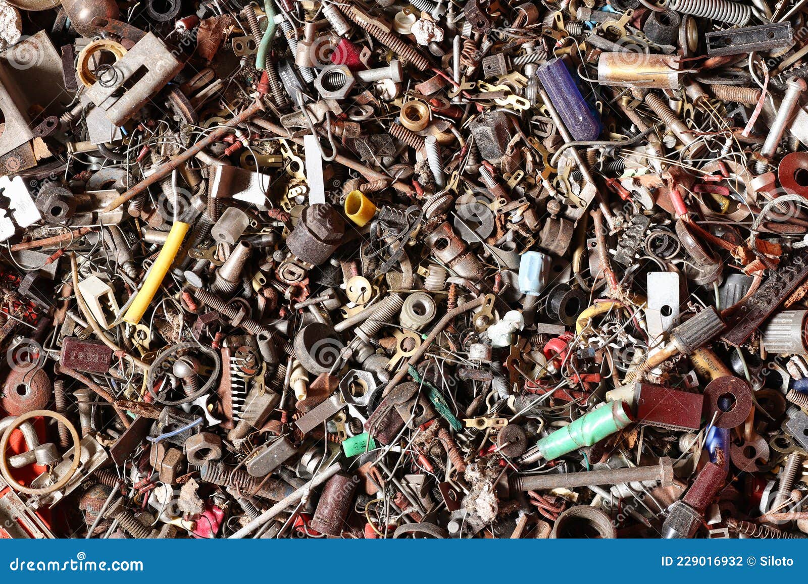 Various Components and Material - Garbage Stock Photo - Image of ...