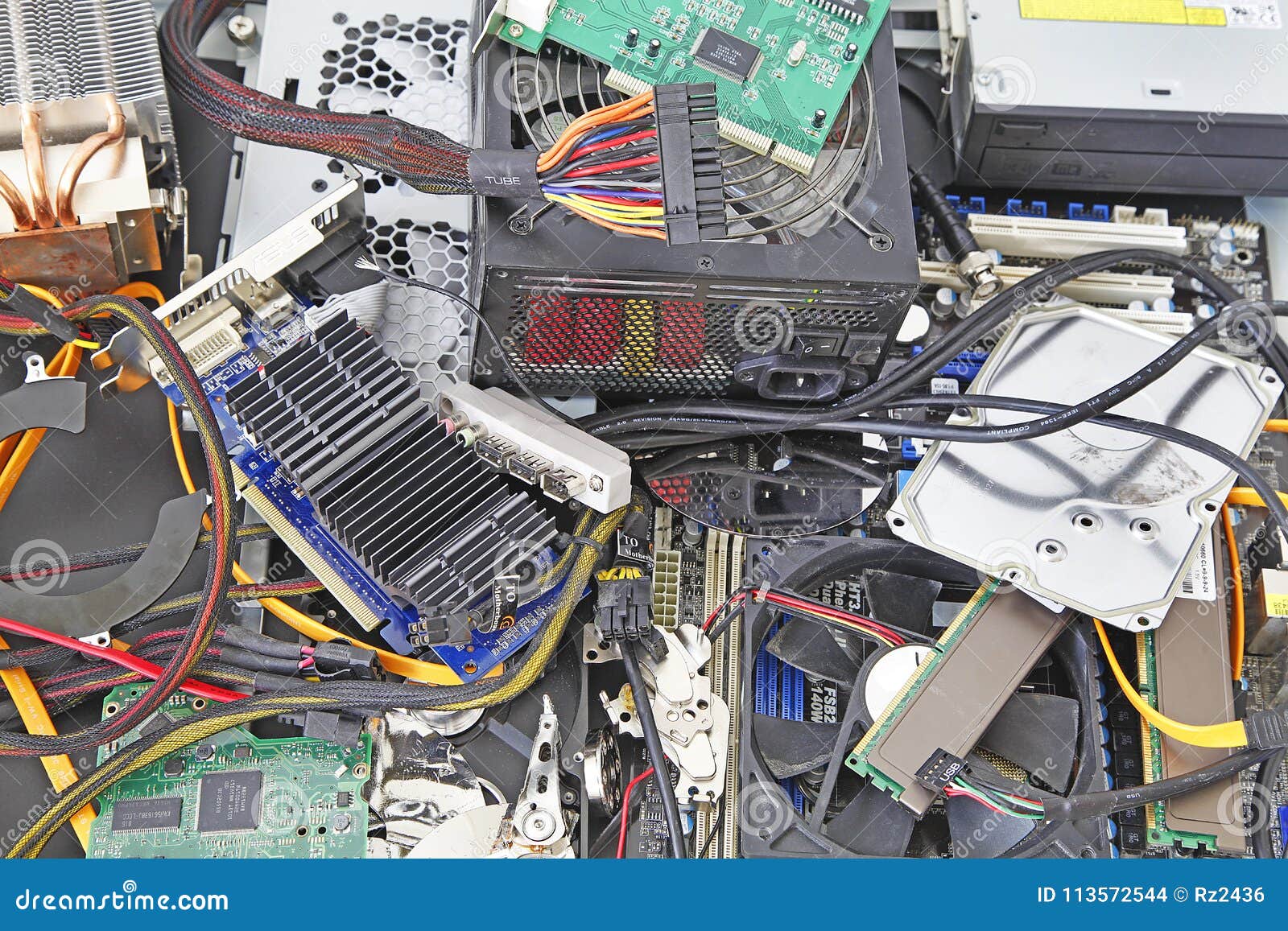 Various computer parts stock photo. Image of platter - 113572544
