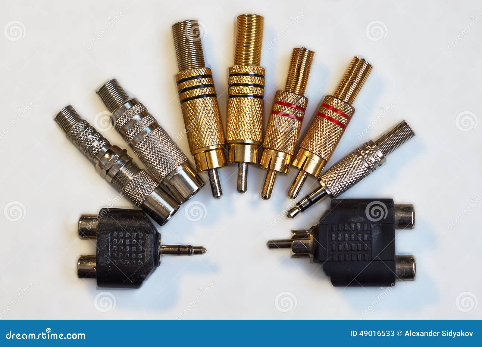 Various Connectors for Transmitting RF Signals. Stock Image - Image of ...