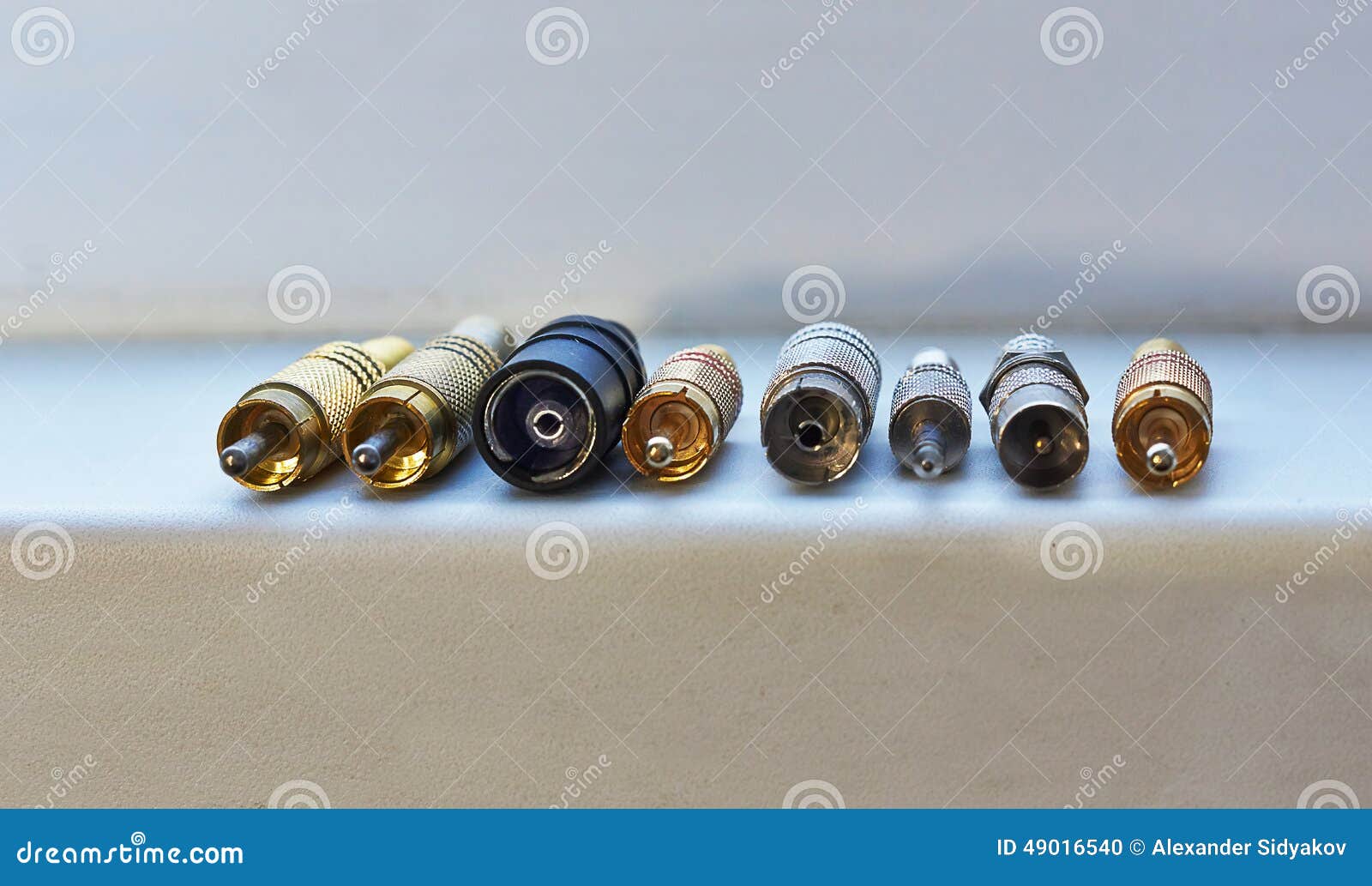 Various Connectors for Transmitting RF Signals. Stock Photo - Image of ...