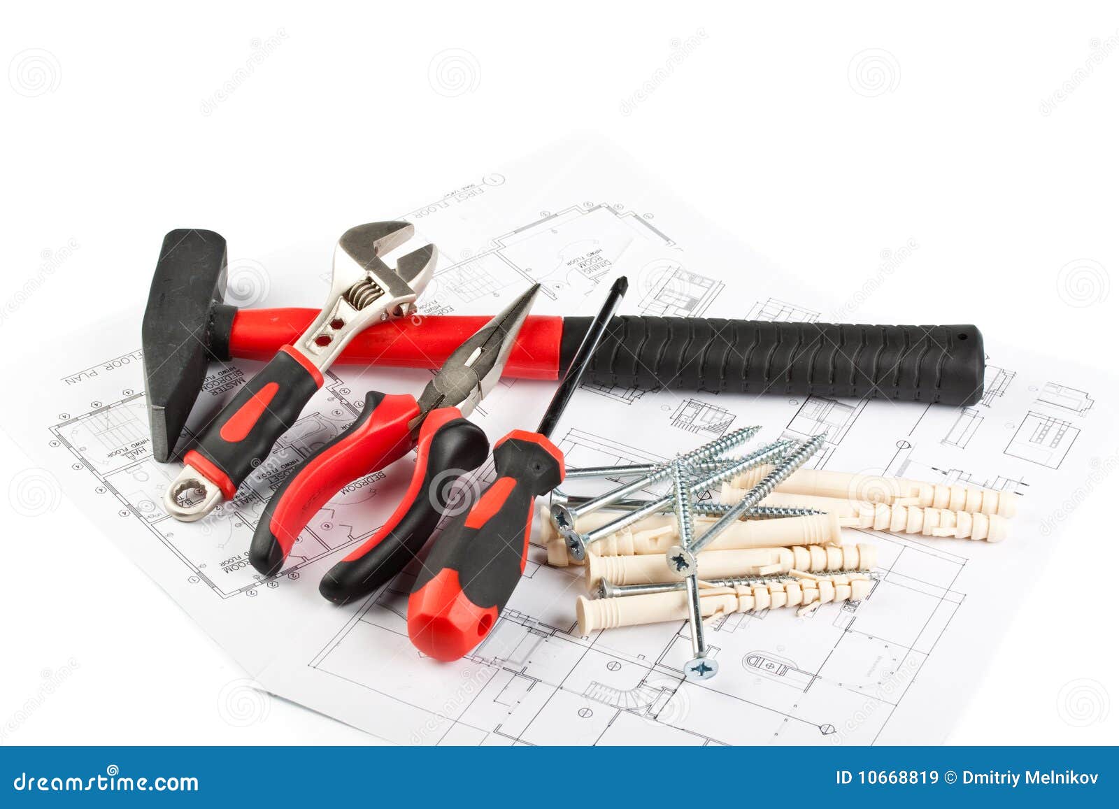 Various construction tools stock image. Image of industrial - 10668819