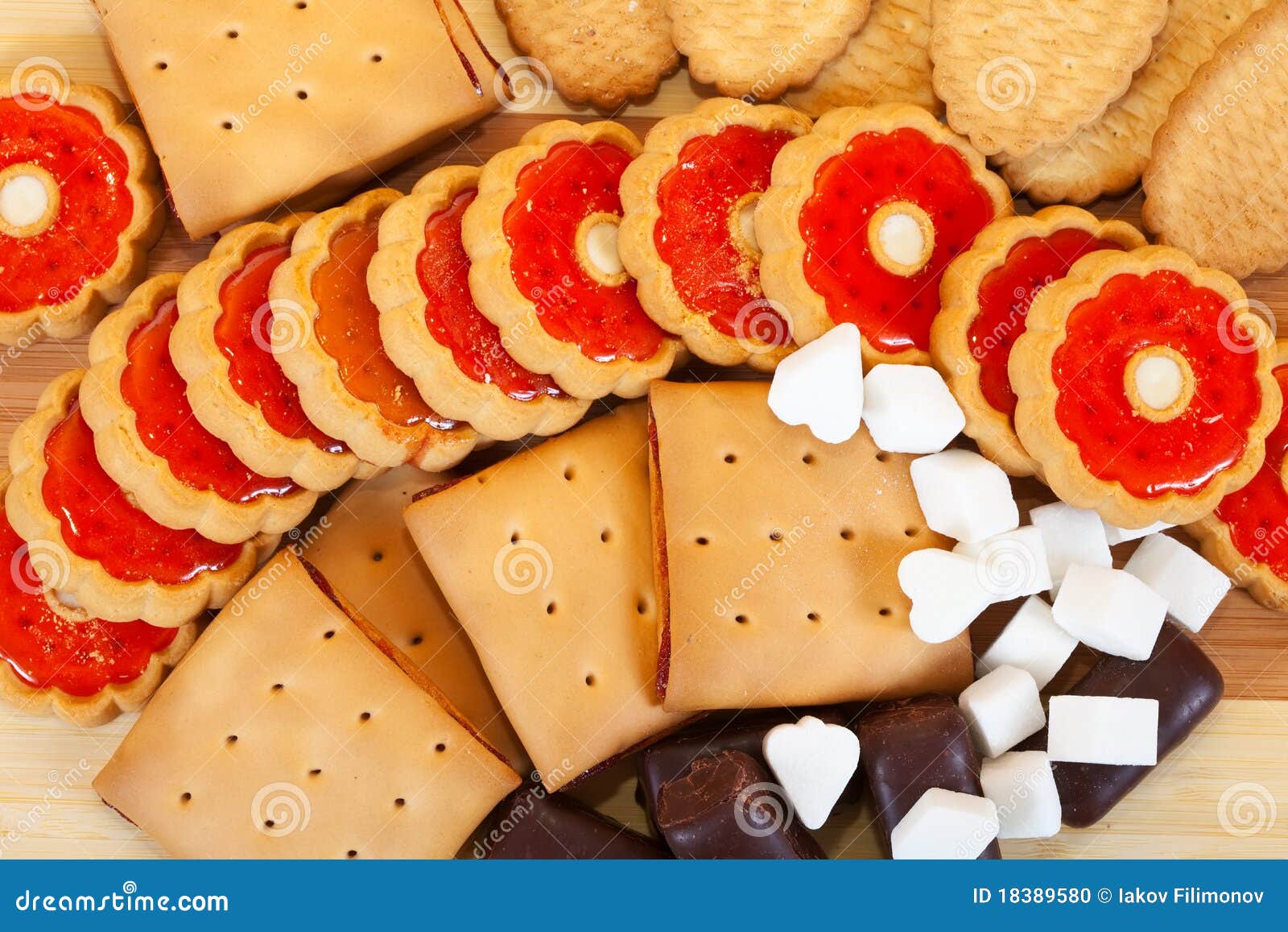 Various cookies and candy stock photo. Image of bread - 18389580