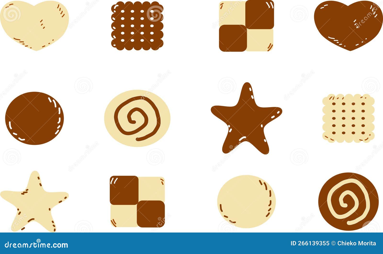 Various cookies stock vector. Illustration of è‡ªå®¶è£½ - 266139355