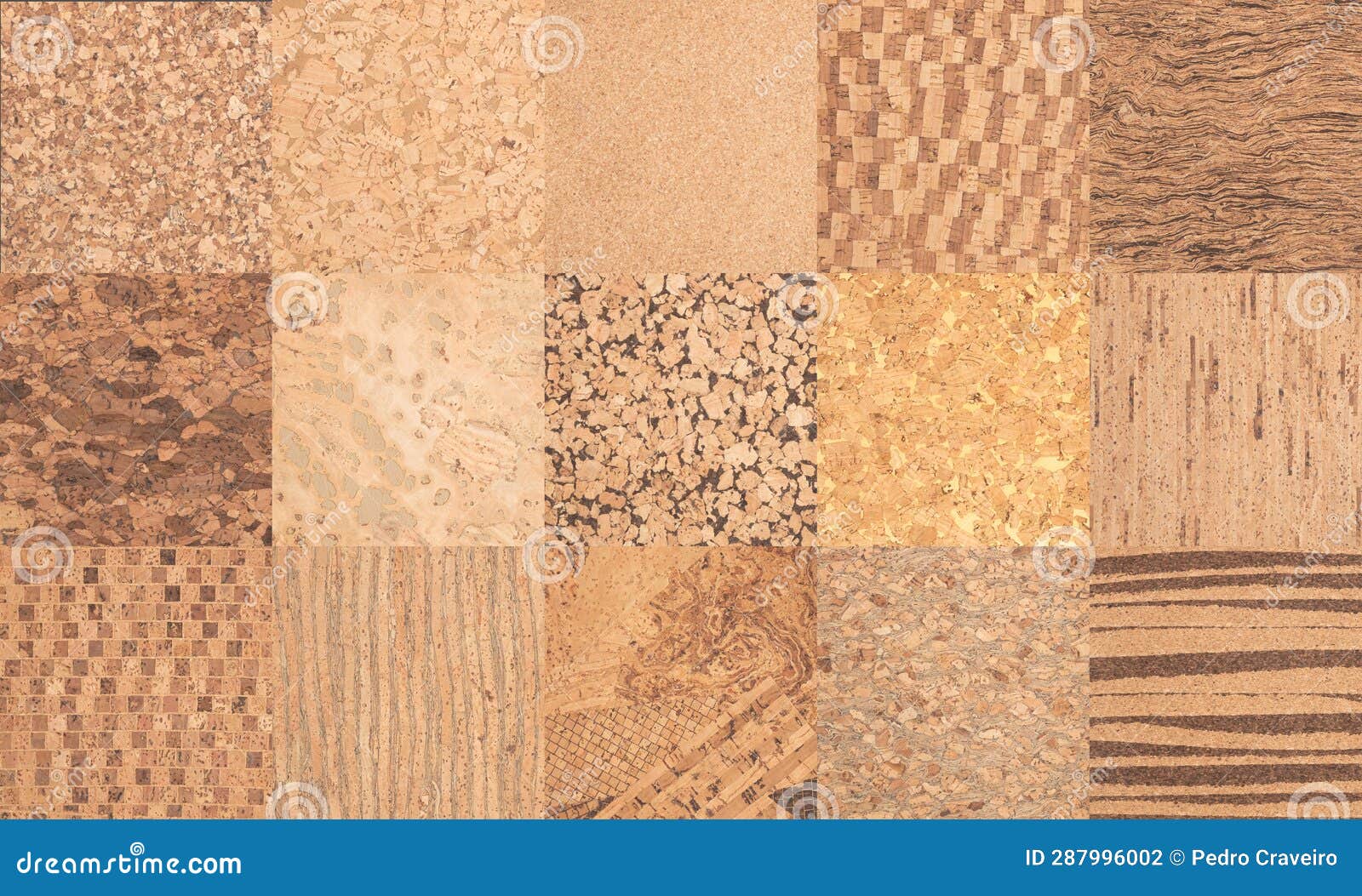 Various Cork Textures, Natural Cork Samples Stock Photo - Image of ...
