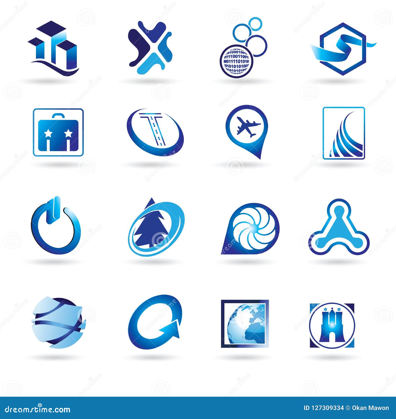 Various Corporate Logo Design Inspiration Stock Vector - Illustration ...