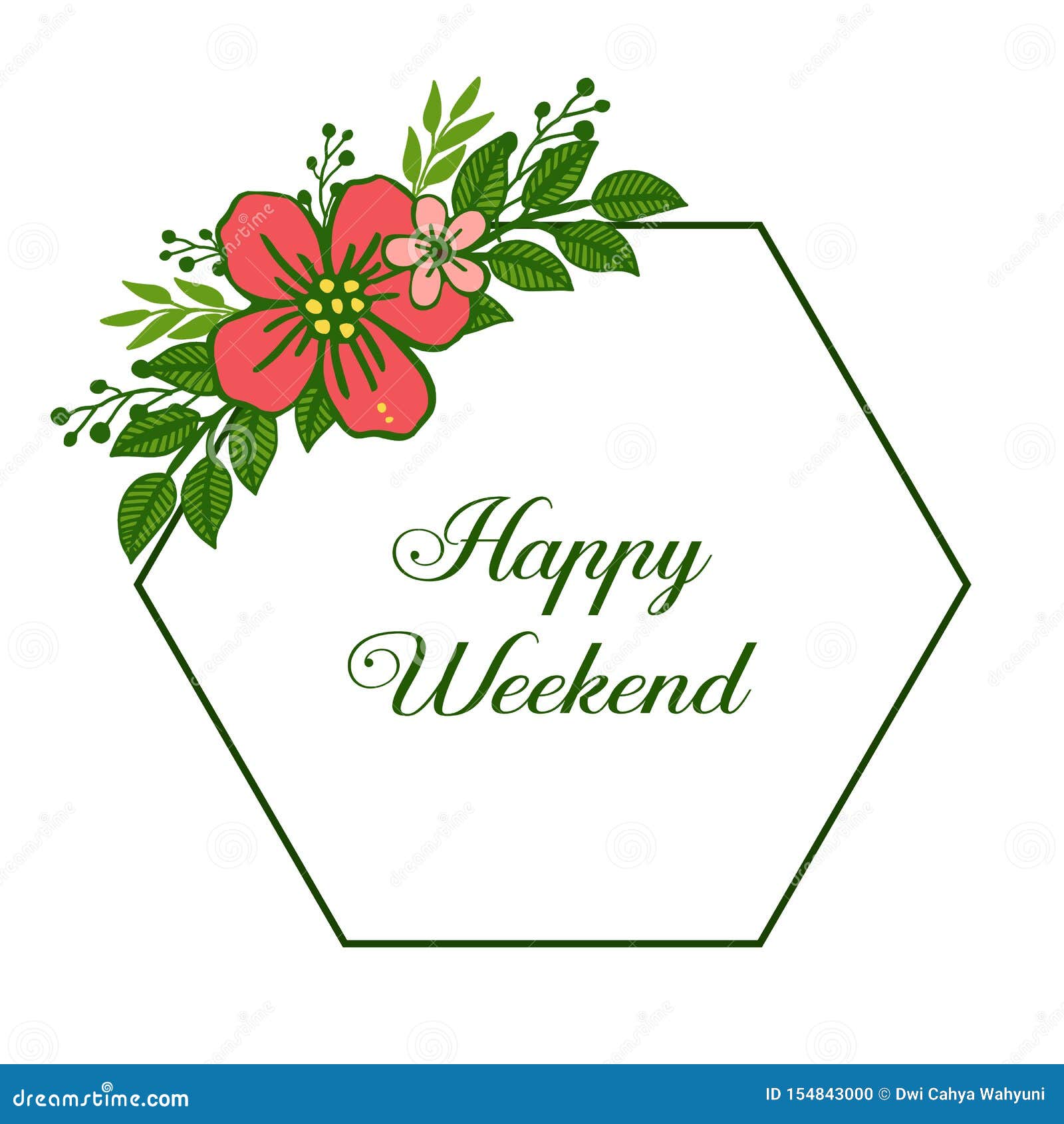 Various Crowd of Leaf Floral Frame, with Pattern of Wallpaper Card, for ...