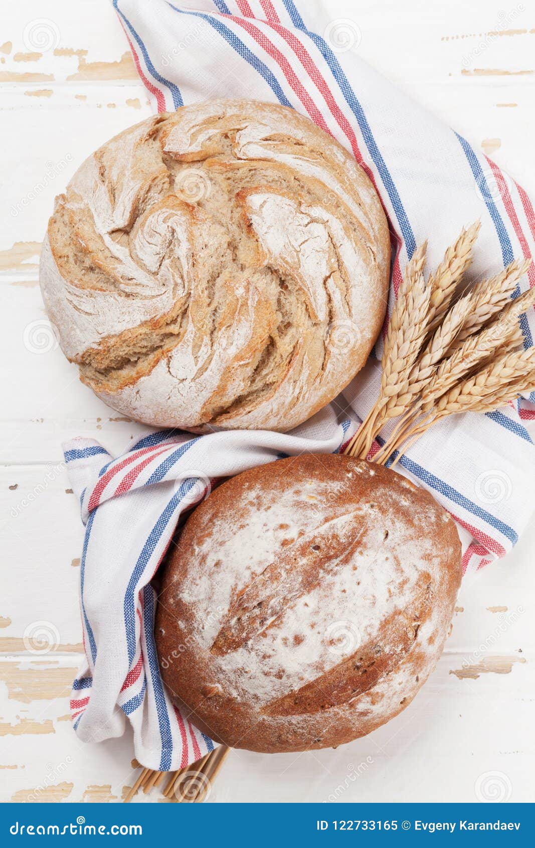 Various crusty bread stock image. Image of table, cooking - 122733165